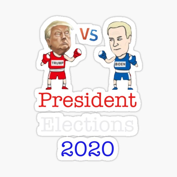 "President elections 2020 " Sticker by MouradBEN | Redbubble
