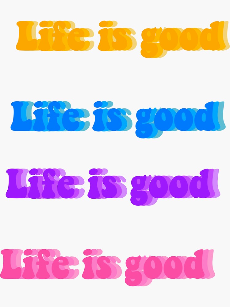 "Life is good sticker pack " Sticker for Sale by Laurenstickerrs ...
