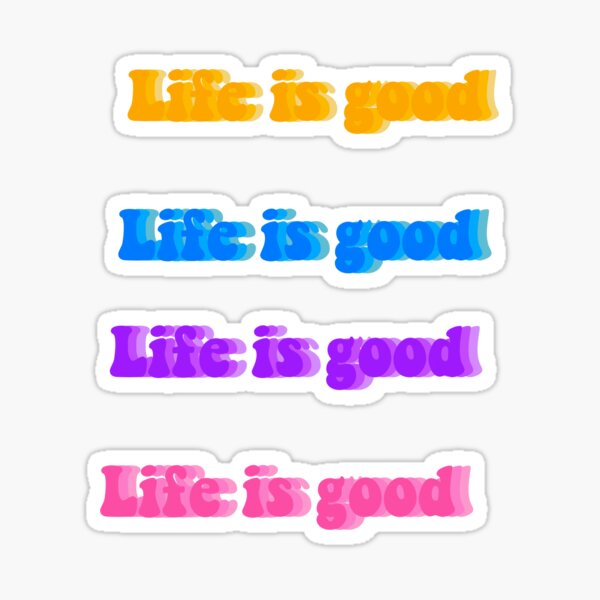 "Life is good sticker pack " Sticker for Sale by Laurenstickerrs ...