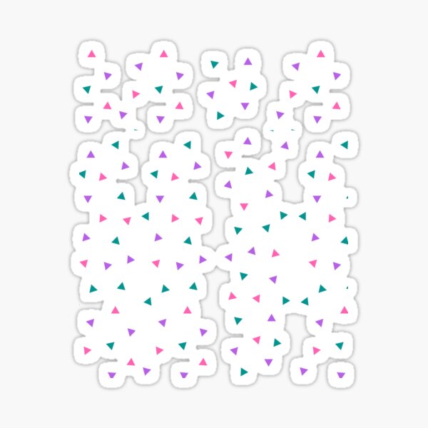 "Colorful Mini Triangle " Sticker for Sale by TrigAndThum | Redbubble