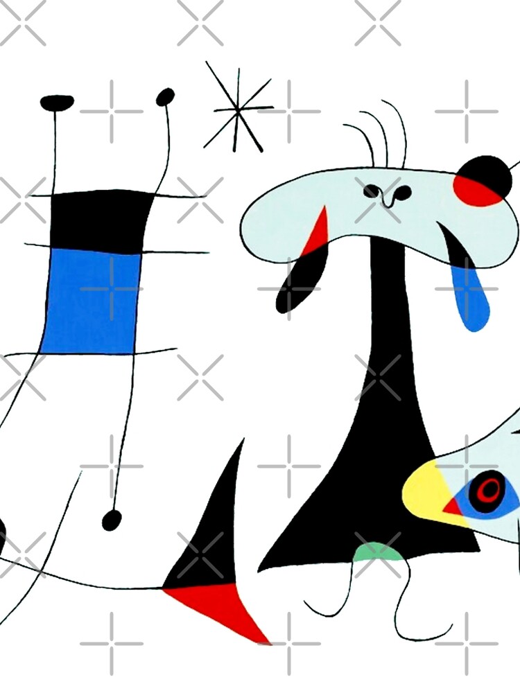 Joan Miró Abstract Surrealism | “Figure, Dogs, Birds” Leggings sold by ...