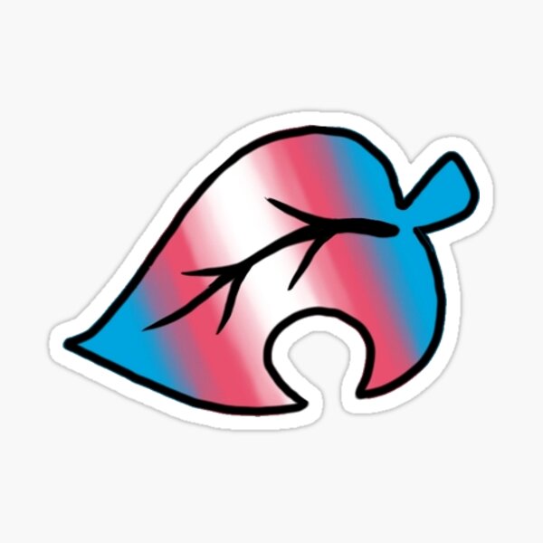 "Trans Pride Leaf " Sticker for Sale by DewizArt | Redbubble