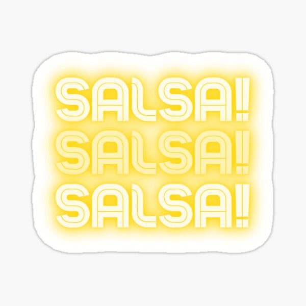 "Salsa Yellow Light" Sticker for Sale by Toro-design | Redbubble