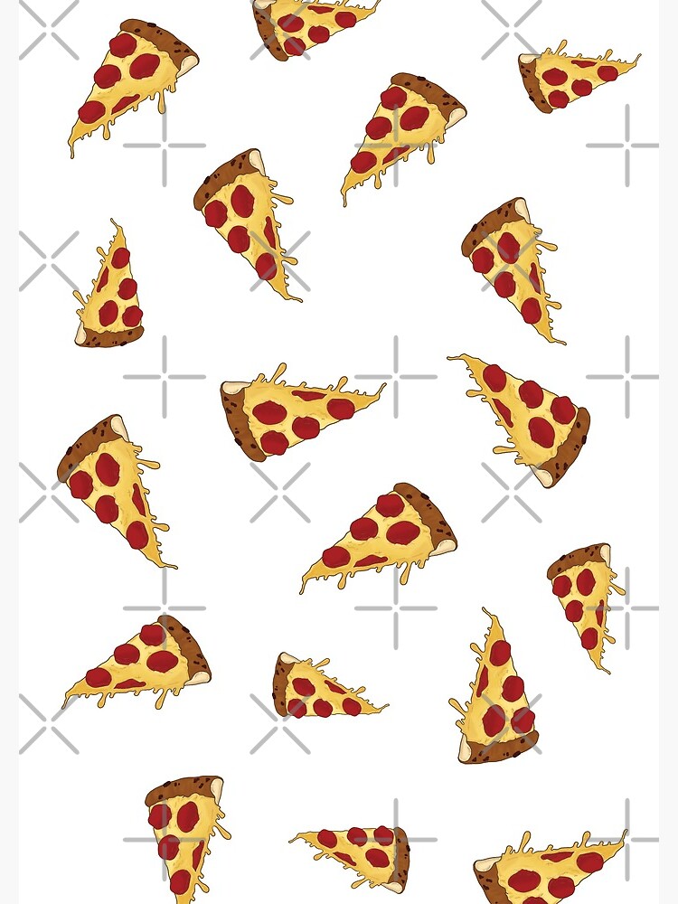 "Pepperoni Pizza Pattern Illustration" Spiral Notebook for Sale by ...