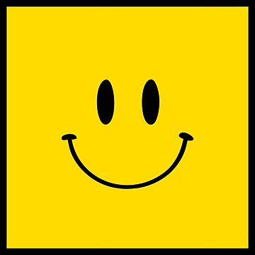 "Square Smile | Happy Face | " Poster for Sale by HappyFaceCo | Redbubble