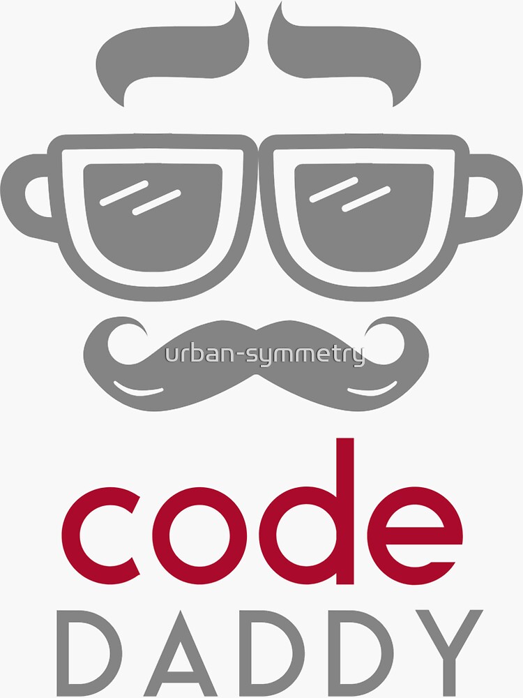 "Code Daddy" Sticker for Sale by urban-symmetry | Redbubble