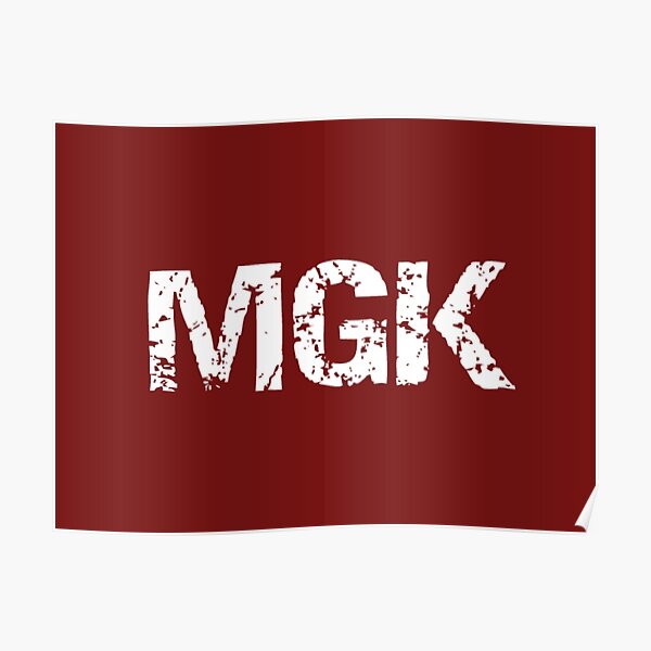 "mgk" Poster for Sale by Rhme | Redbubble