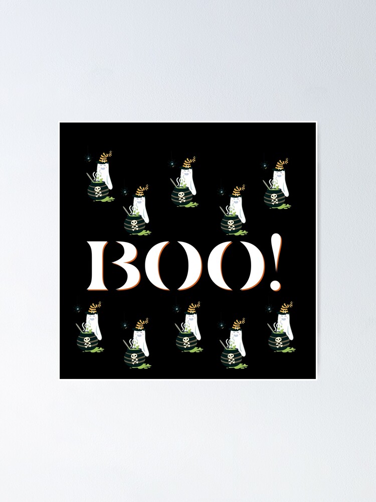 "Boo" Poster by firegalaxy | Redbubble