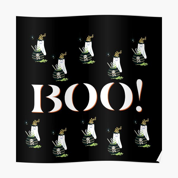 "Boo" Poster by firegalaxy | Redbubble