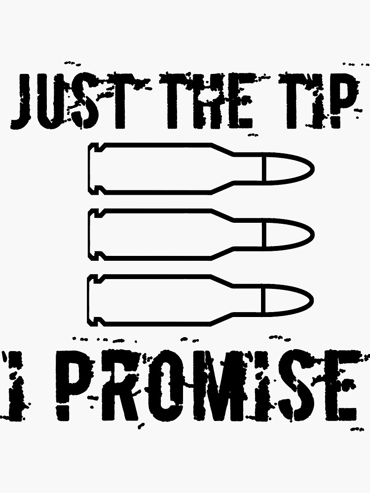 "JUST THE TIP" Sticker for Sale by LinaDessigne | Redbubble