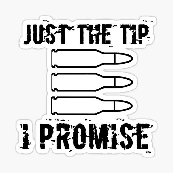 "JUST THE TIP" Sticker for Sale by LinaDessigne | Redbubble
