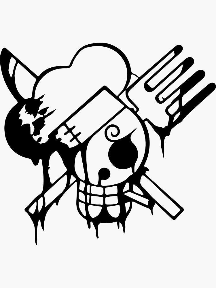 "Jolly Roger chef" Sticker for Sale by TheFrenchCloud | Redbubble
