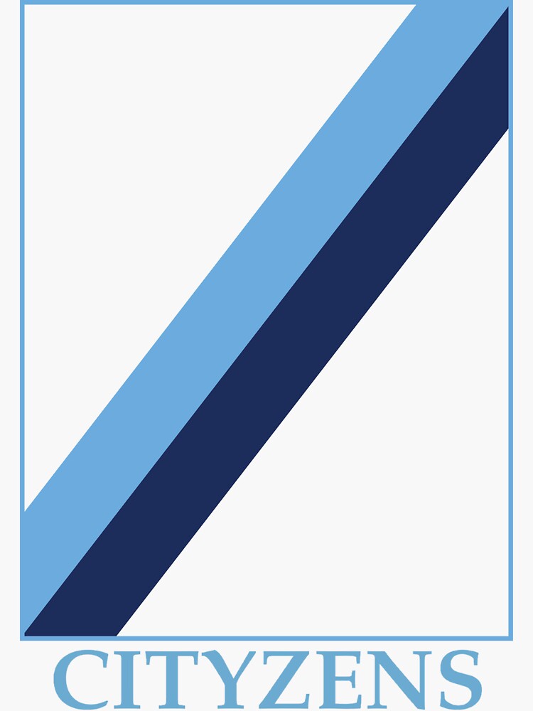 "Cityzens Minimal Sash" Sticker for Sale by BradPCPFC | Redbubble