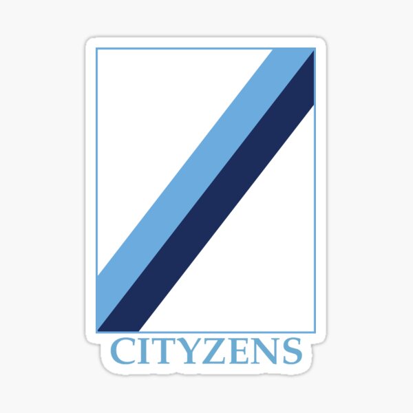 "Cityzens Minimal Sash" Sticker for Sale by BradPCPFC | Redbubble