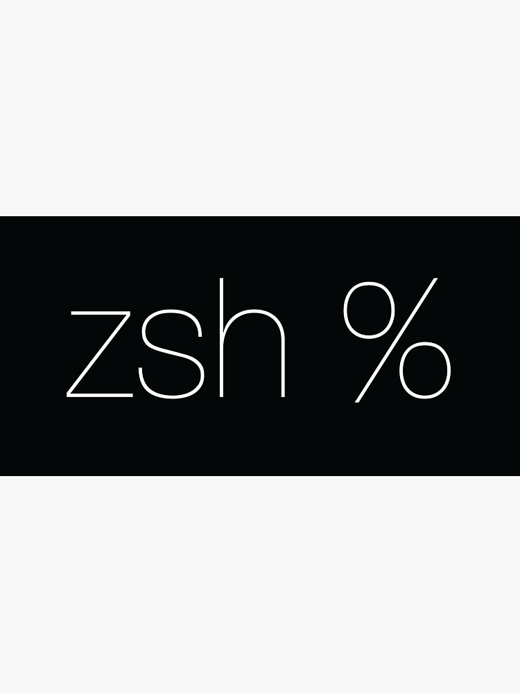 "zsh" Sticker for Sale by zoerab | Redbubble