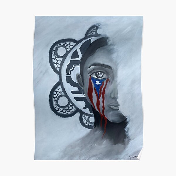 "Taino Boricua" Poster for Sale by LunaTigress700 | Redbubble