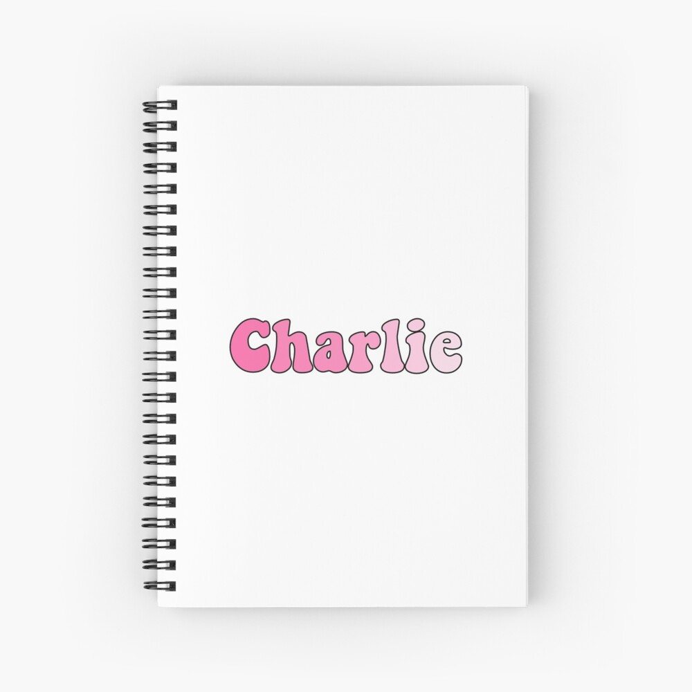 "Charlie - Name " Spiral Notebook for Sale by njxstickers | Redbubble