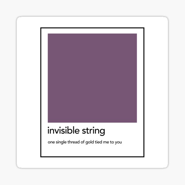 "invisible string pantone" Sticker by kennadonaldson | Redbubble