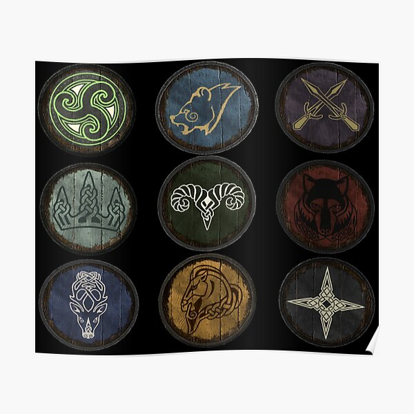 "Multiple hold shields" Poster for Sale by Neenybear | Redbubble