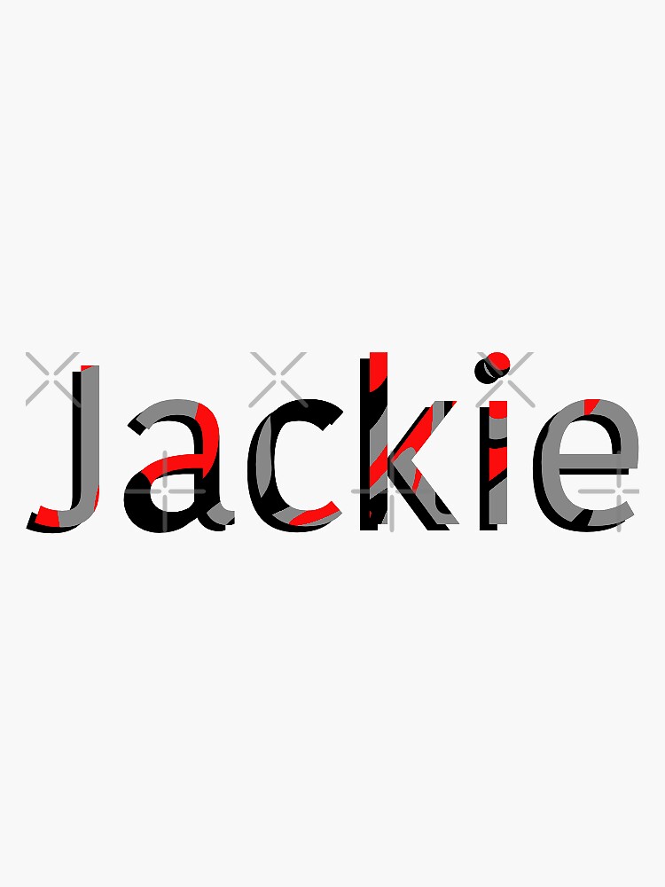 "Jackie Name" Sticker by lowepresets | Redbubble