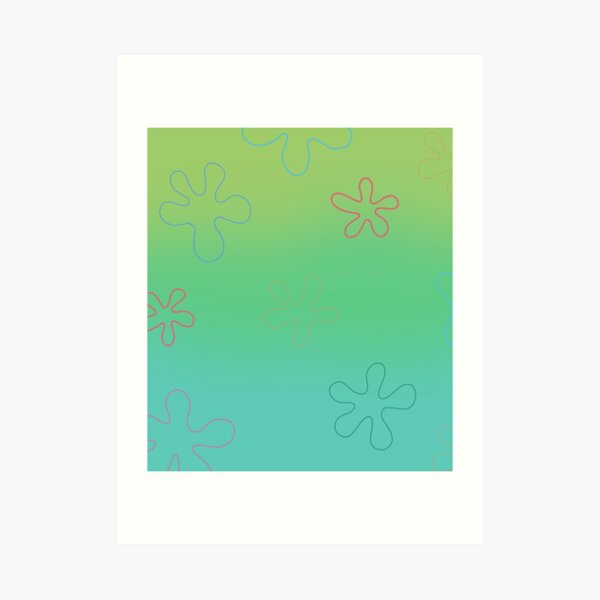Spongebob Flowers Art Prints | Redbubble