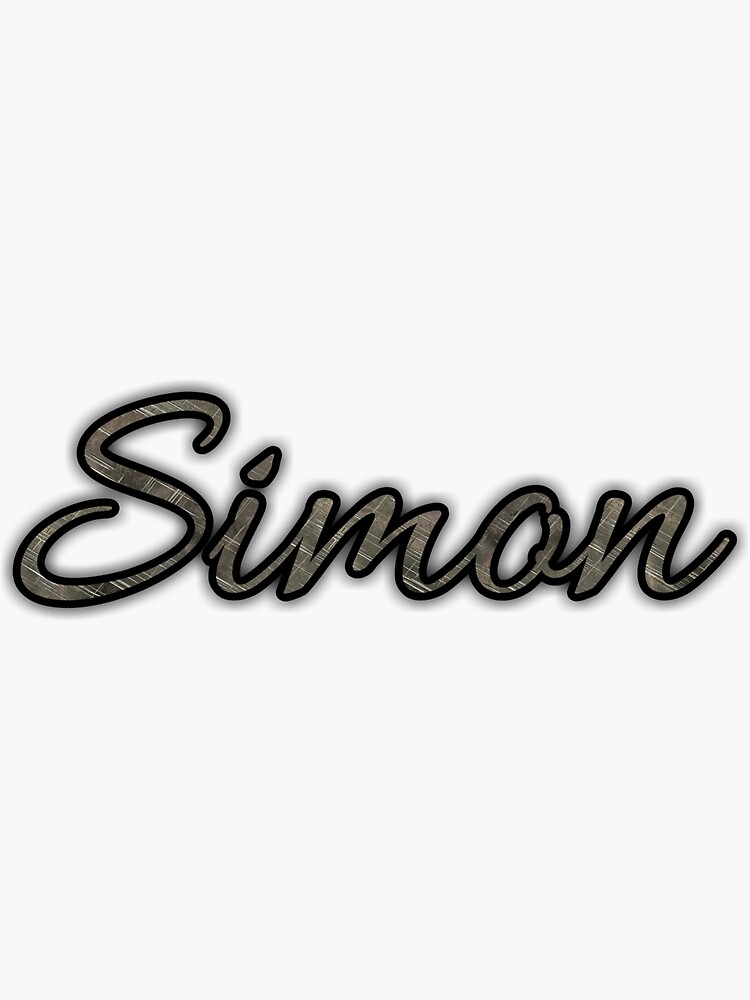 "Simon" Sticker for Sale by LizBanegasArt | Redbubble