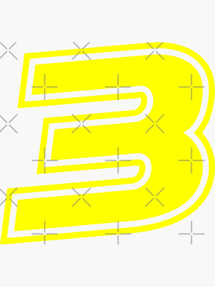 "Daniel Ricciardo number 3 " Sticker by arsenijemne | Redbubble