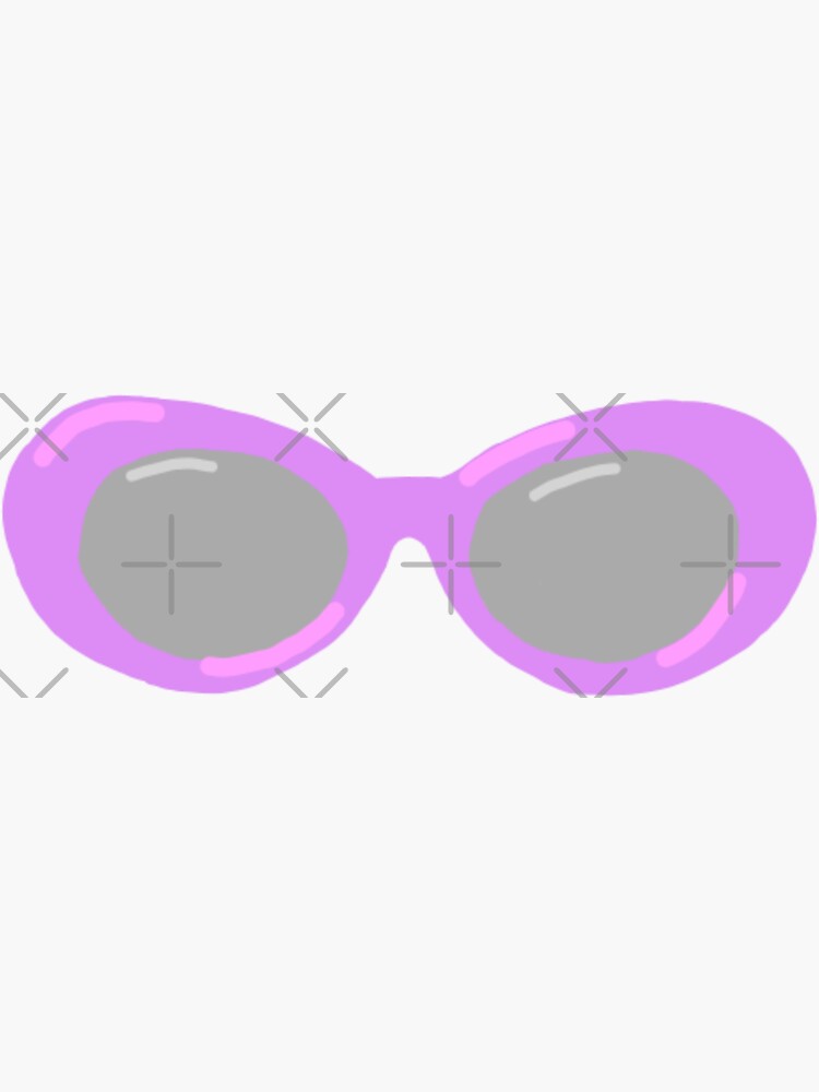 "Purple/ pink sunglasses" Sticker by Soph-design | Redbubble