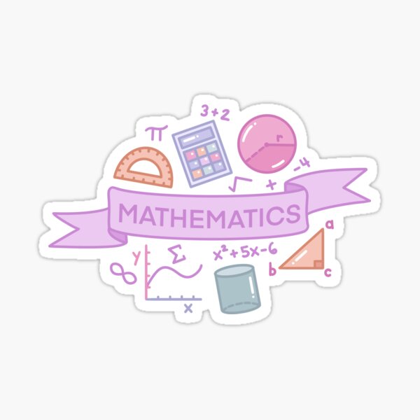 Pegatina for Sale con la obra «Matemáticas» de Squyd | Redbubble