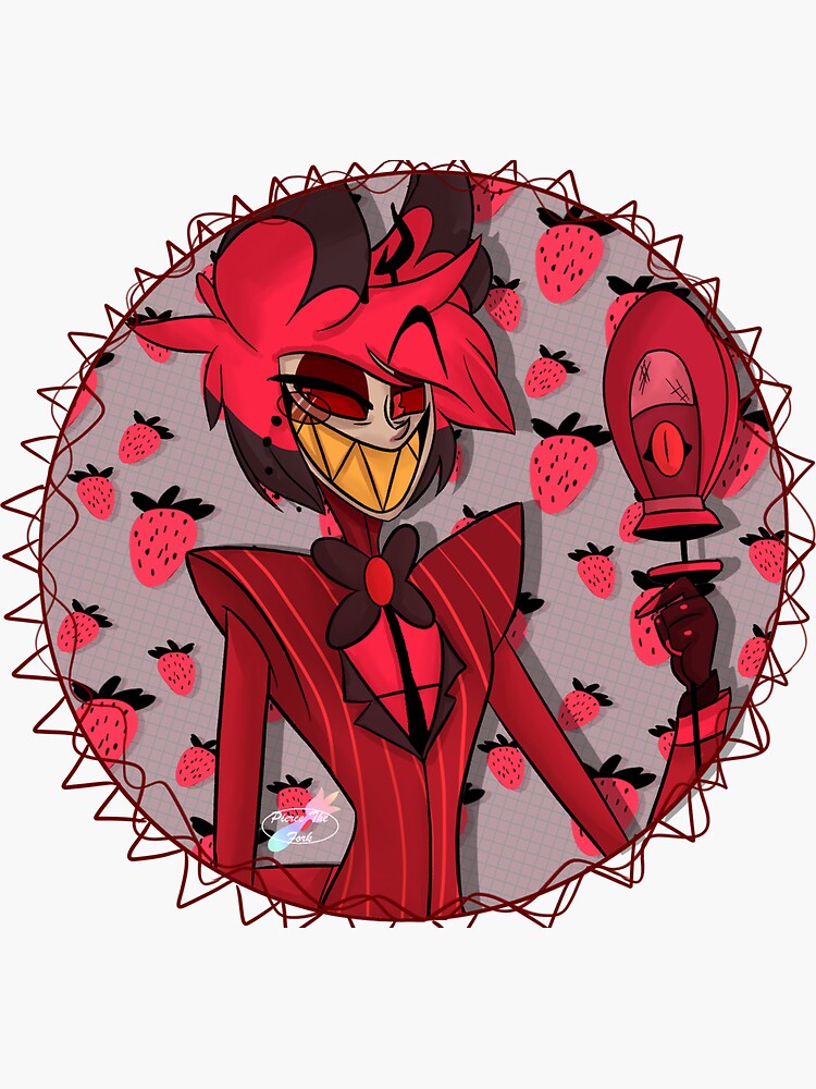"Alastor Sticker" Sticker for Sale by Piercethefork | Redbubble