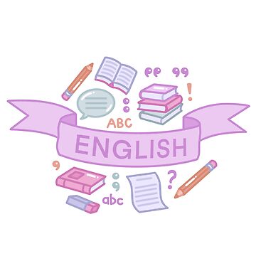 "English" Sticker for Sale by Squyd | Redbubble