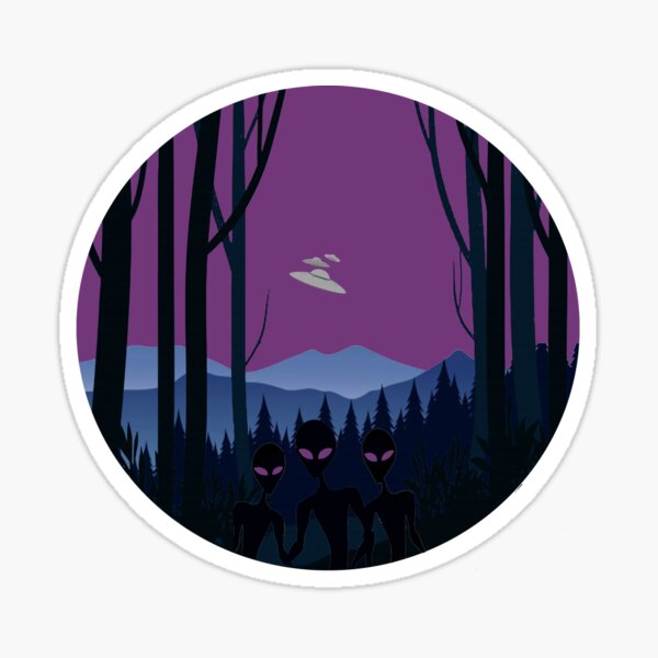 "Just visiting" Sticker for Sale by HutchLA | Redbubble