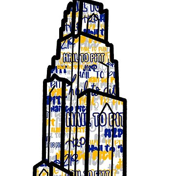 "the Cathedral of Learning" Sticker for Sale by StofProductions | Redbubble