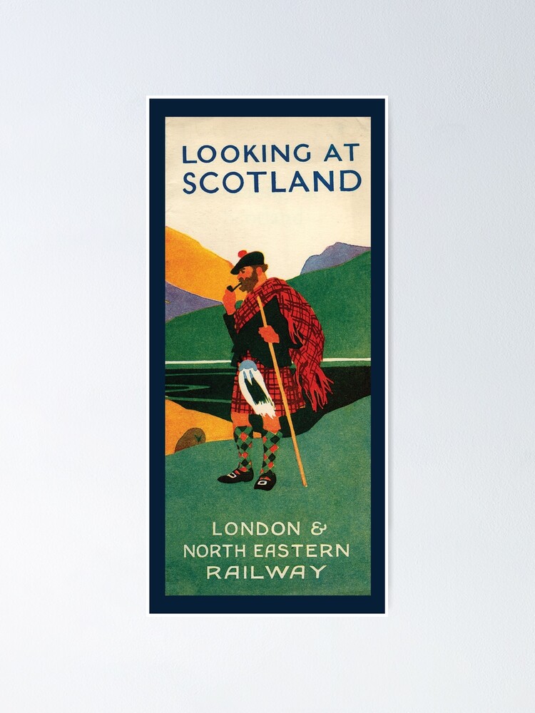 "Scotland Railway Vintage Travel Advert" Poster for Sale by ...