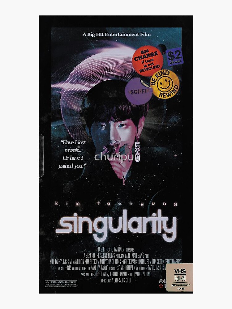 "SINGULARITY VHS Cover" Sticker by churipuu | Redbubble