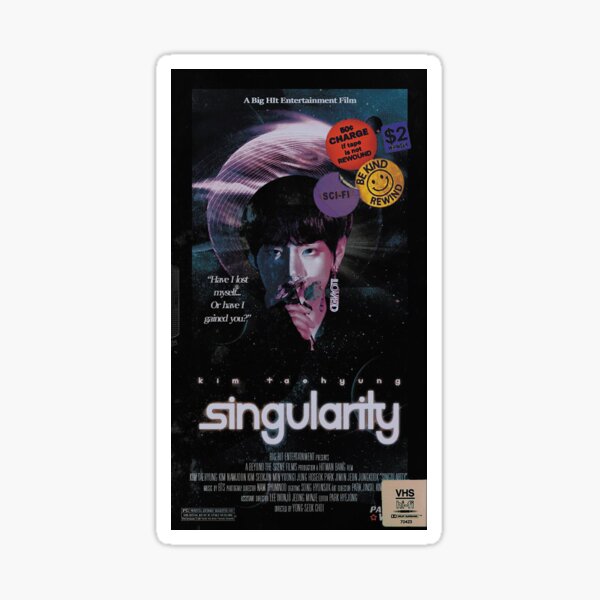 "SINGULARITY VHS Cover" Sticker by churipuu | Redbubble