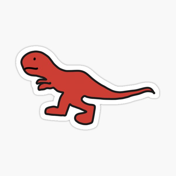 "Cute T-Rex Drawing for Kids" Sticker for Sale by rjsables | Redbubble