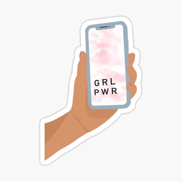 "GRL Power Sticker" Sticker by lovebeandesign | Redbubble
