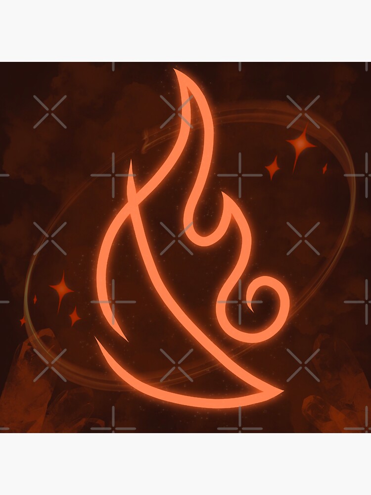 "Wizard101 - Fire Casting Symbol" Sticker for Sale by TheFirstHashbro ...