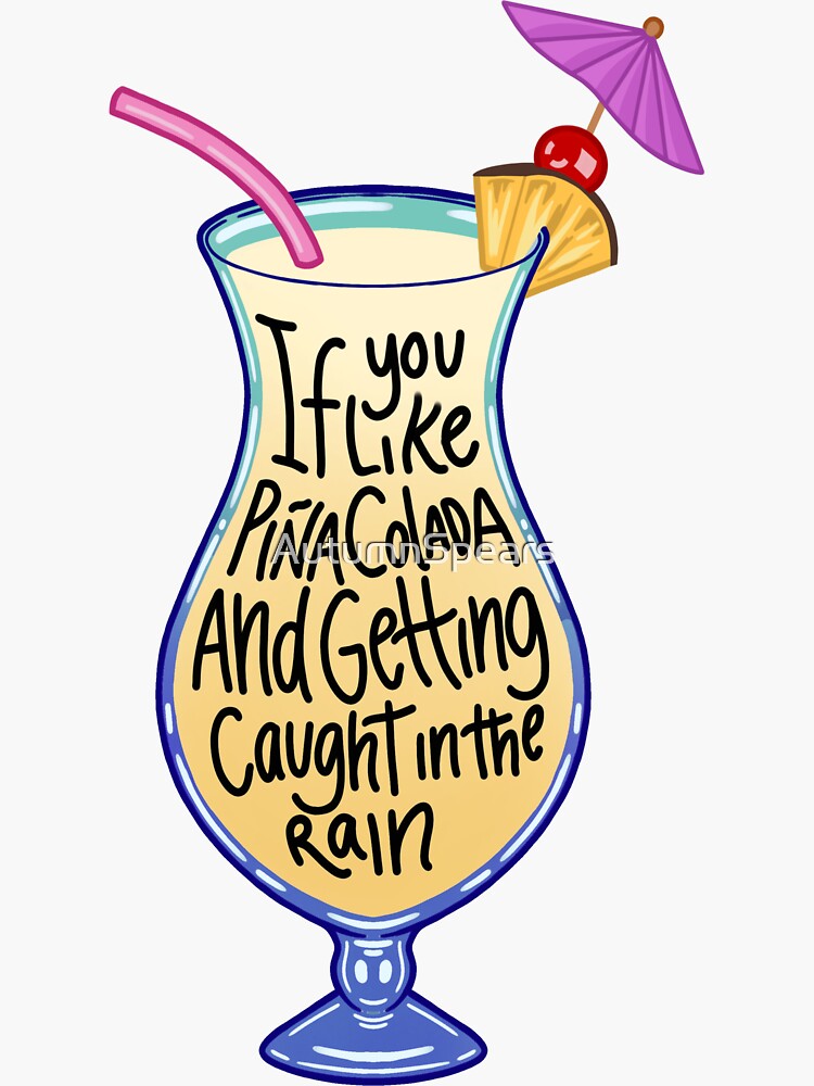 "Pina Colada" Sticker for Sale by AutumnSpears | Redbubble