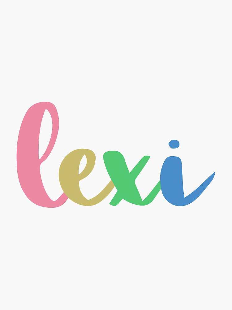 "Lexi Sticker " Sticker for Sale by Trendyartstuff | Redbubble