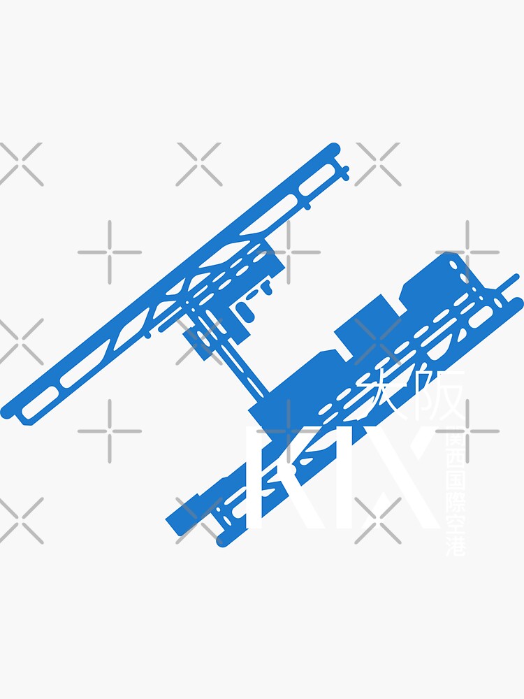 "Kansai International Airport, KIX" Sticker for Sale by jmantzke ...