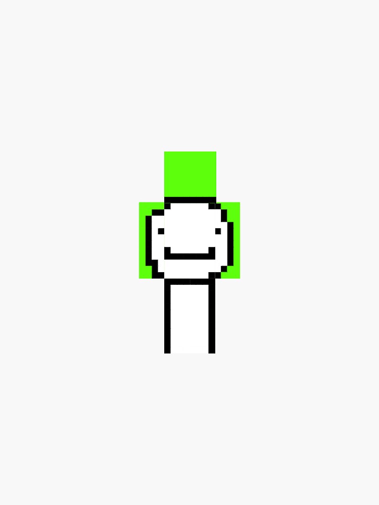 "dreamwastaken minecraft skin" Sticker for Sale by artbyiman | Redbubble