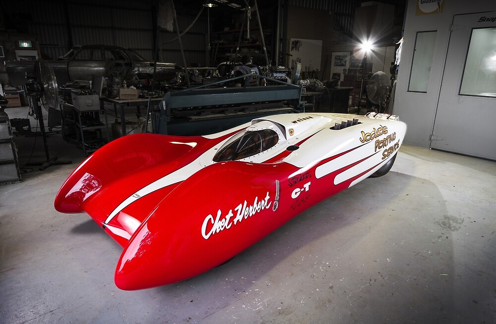 "Jocko Streamlined Dragster" by HoskingInd | Redbubble