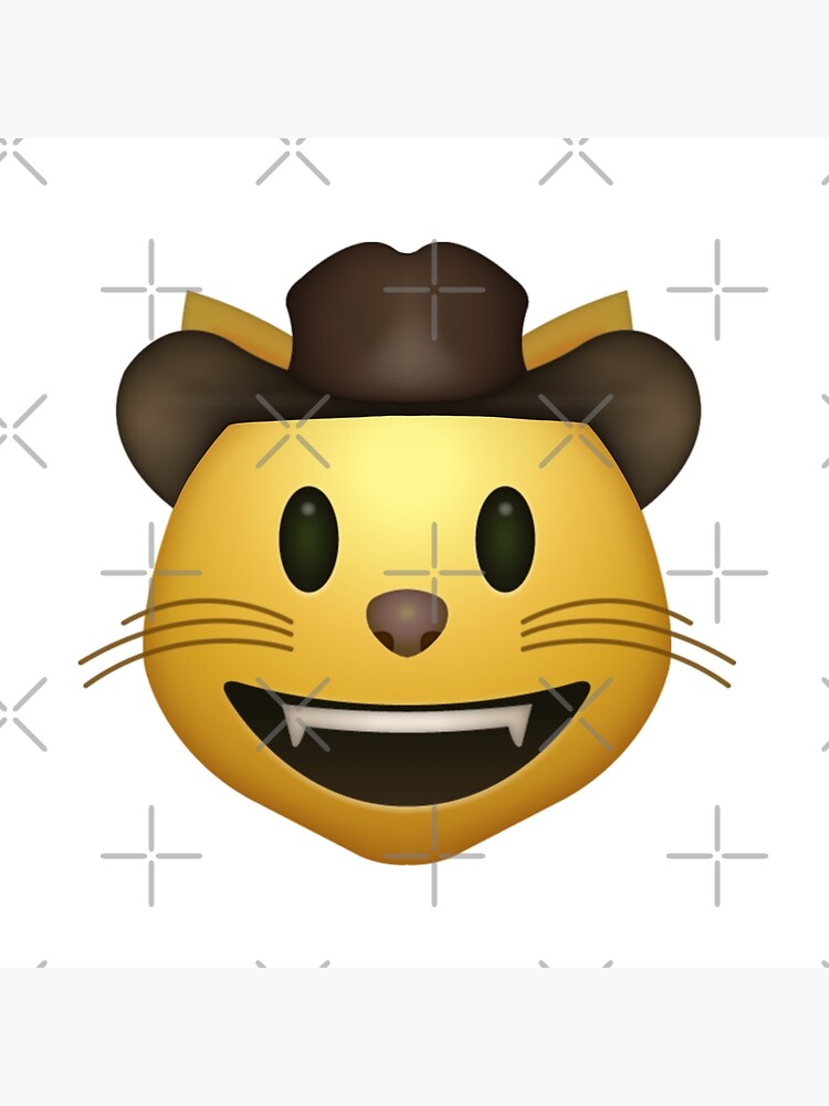 "Cowboy Cat Emoji" Photographic Print for Sale by MaddieGuyton | Redbubble