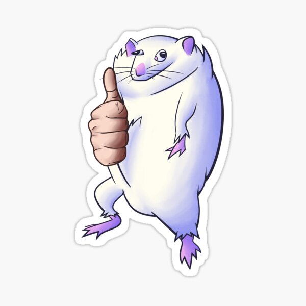 "The big rat " Sticker for Sale by CreamyArtMaster | Redbubble