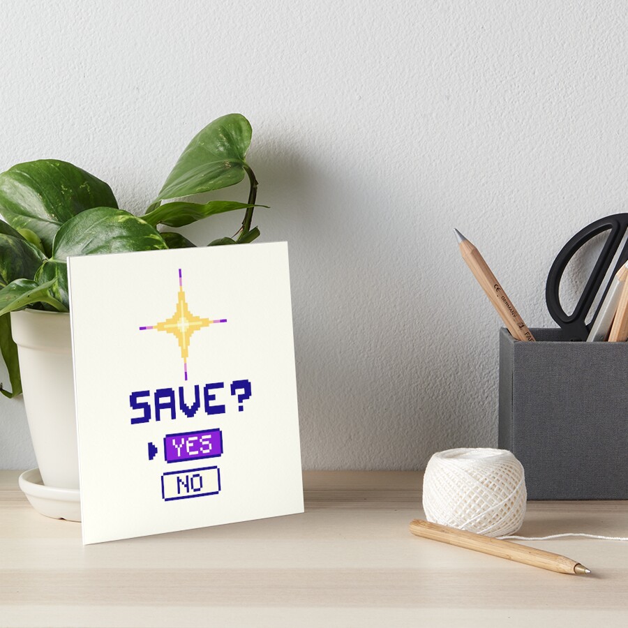 "Save Point Pixel Art" Art Board Print by Mimvoid | Redbubble