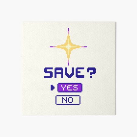 "Save Point Pixel Art" Art Board Print by Mimvoid | Redbubble