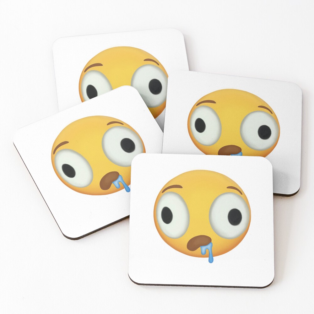 Dessous de verre (lot de 4) « Emoji maudit bavard », par karlschmarl ...