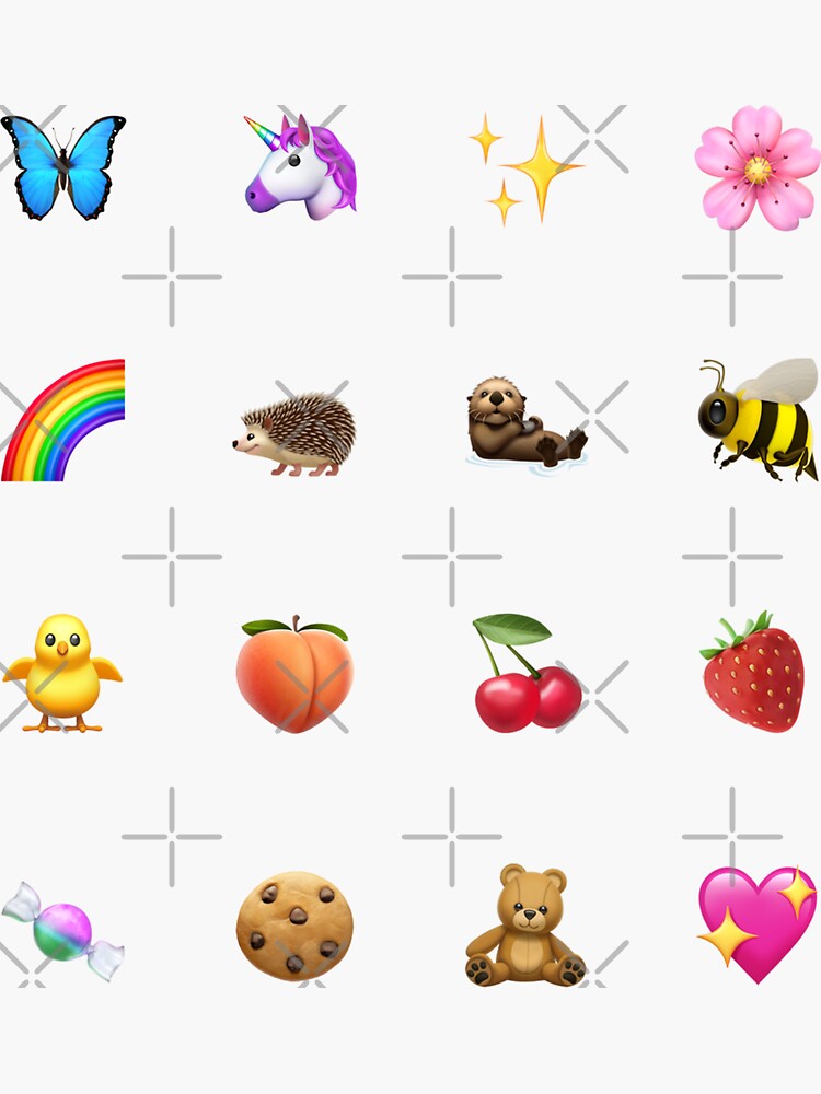 "CUTE EMOJI STICKER PACK" Sticker for Sale by buenojulian | Redbubble